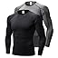 Queerier Men's Compression Long Sleeve Shirts, Cool Dry Sport Workout ...