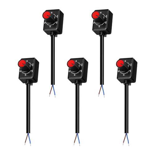 5 PCS DC 0/1-10V Knob LED Dimmer Rotary Knob Controller Mini Switch ...