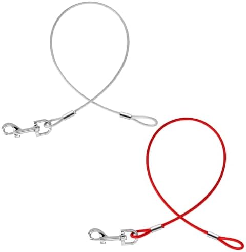 Amazon.com : 2 Pack Chew Proof Dog Leashes Extension Heavy Duty Dog ...