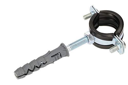 KOTARBAU Set of 10 Pipe Clamps 3/4 Inch with Rubber Insert Vibration ...