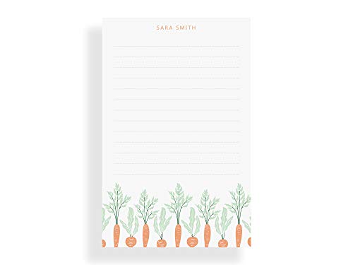 Amazon.com: Carrot Notepad, Carrot Stationary, Garden Notepad ...