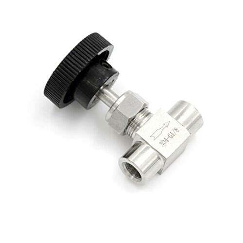 1/4" BSP Female Thread Stainless Flow Control Shut Off Needle Valve ...