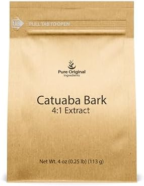 Amazon.com: PURE ORIGINAL INGREDIENTS Catuaba Bark Extract, 4 oz, 4:1 ...
