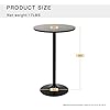 Amazon.com: Round Bar Table 40" Height Modern Pub Table with Solid Top ...