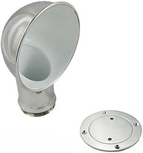 Amazon.com : Stainless Round Cowl Vent, White/Dorade Set, 4" A ; 8-1/2"B ; 11-1/2"C ; 4-3/8"D ...