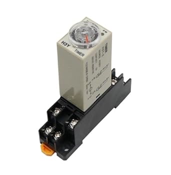 SAAWEE 1set Delay Time Relay H3Y-2 Small 8-pin DC12V 24v AC220v Timer Switch 1S 3S 5S 30S 60S 5M ...