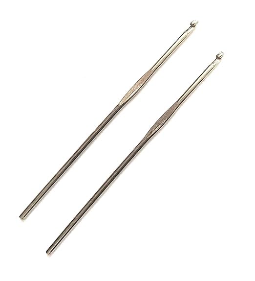 GIRLYZ Attire Stainless Steel 13cm Crochet Knitting Needle (Kiroshiya ...