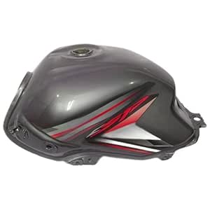 RudraRidez Bike Heavy duty Petrol Tank/Petroltank/Fuel Tank/Fuel/tank Grey For Hnoda SP Shine ...