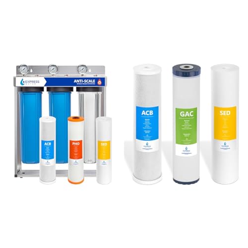 Express Water 3-Stage Whole House Water Filtration System & Replacement ...