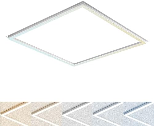 LUXRITE 2x2 FT Edge-Lit Frame LED Panel Lights, 5CCT Selectable 3000K ...