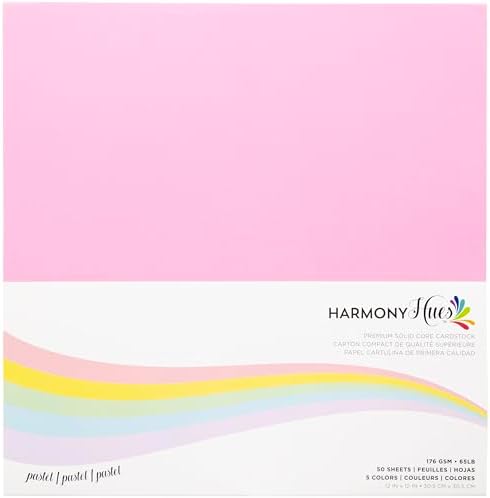 Amazon.com: Cardstock 12x12 Scrapbook Paper Pack - Textured Heavy Duty ...