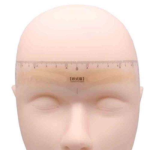 Amazon.com: 50pcs Disposable Eyebrow Ruler Sticker Eyebrow Ruler ...