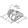 Bridgeport 601-DC2 Duplex Connector for AC/MC 3/8" and Non-Metallic ...