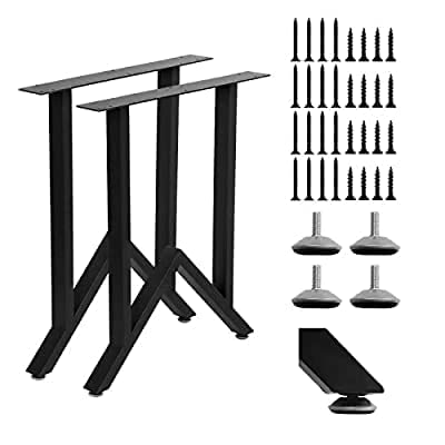 Dcloud Metal Legs for Table DIY 28 inch Desk Legs Computer Steel ...