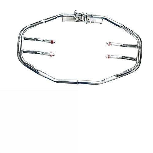 OZANGO Z19 Bike Bullet Heavy Duty 8 Bend Leg Guard 2 Rod Chrome Bike ...