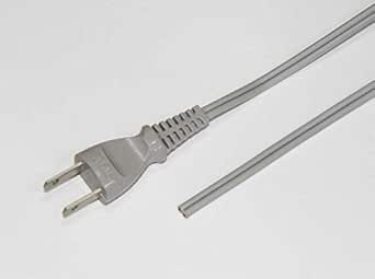 Amazon | ACプラグ付き 0.75SQ 平行2線 コード 2m VFF 電源コード 灰色 | 多芯ケーブル | 産業・研究開発用品 通販