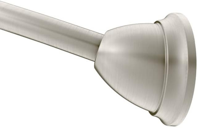 Amazon.com: Moen DN2170 Tension Curved Shower Rod - Brushed Nickel ...