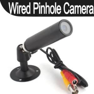 Amazon.com : Mini Wired Pinhole Camera Bullet Color Lens CCD Monitor ...