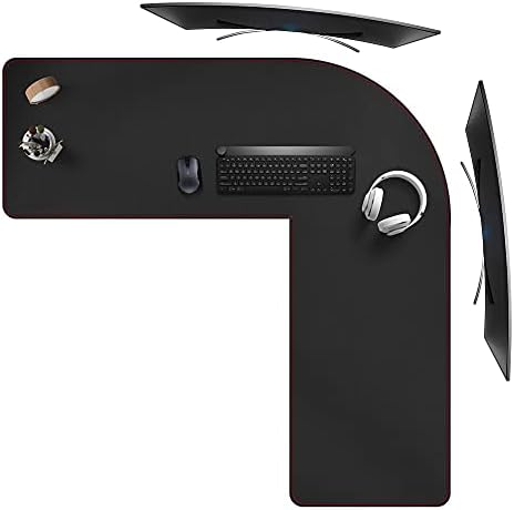 Amazon.com : LPadds L Shaped Mouse Pad - Large, 3mm thickness, Stitched ...