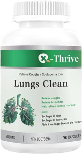 Amazon.com: Gene Bio Medical X-Thrive Lungs Clean 750mg 90 Capsules ...
