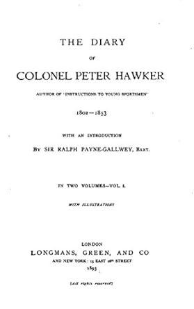 The Diary of Colonel Peter Hawker - Kindle edition by Hawker, Peter ...