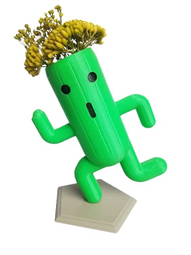 Amazon.com: ONESHOT3D Cactuar Final Fantasy Trophy Planter Flower Pot ...
