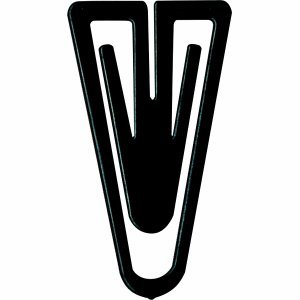 Laurel Plastiklips 60mm Black Paper Clips - Strong Hold for Office ...