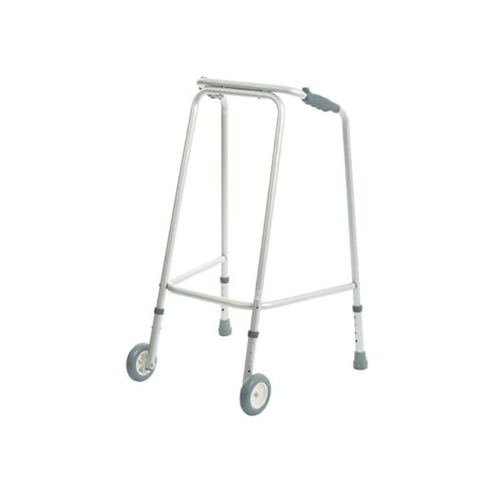 Buy Aids 4 Mobility Height Adjustable Large Walking Frame with Wheels ...