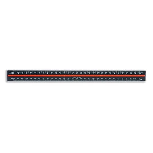 Amazon.com: Linex Scale Ruler Triangular Aluminium Colour-coded Scales ...