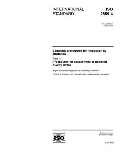 ISO 2859-4:2002, Sampling procedures for inspection by attributes ...