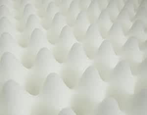 Amazon.com: Egg Crate Convoluted Professional Acoustic Foam White Panel ...