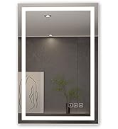 Amazon.com: HAUSCHEN 36x28 inch Lighted LED Bathroom Mirror, Wall ...
