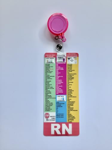 Amazon.com: RN Specimen Badge, Registered Nurse Badge (Vertical - RED ...