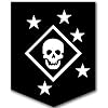Amazon.com - Black & White MARSOC Skull and Stars Logo Sticker (ops ...