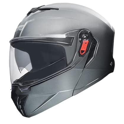 STUDDS Trooper Full FACE Helmet Gun Grey L : Amazon.in: Car & Motorbike