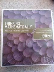 Thinking Mathmatically: Blitzer: 9781256271987: Amazon.com: Books