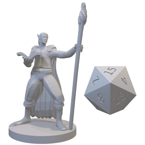 Amazon.com: Wizard Miniatures for DND Pathfinder RPG Unpainted Resin ...