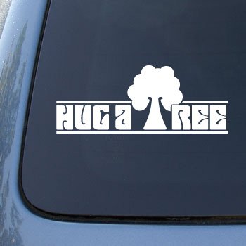 Amazon.com: Hug a Tree - Hugger - Car, Truck, Notebook, Vinyl Decal ...