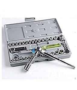 AHSKY 40 pc Socket Tool Kit Set Socket Set : Amazon.in: Home Improvement
