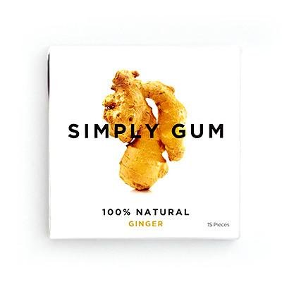 Amazon.com : Simply Gum Ginger Natural Chewing Gum - Non GMO, Vegan, 4 ...