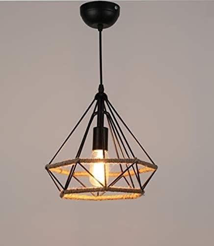 Buy SVDK Metal Made Diamond Rope Cage Hanging Pendant Light Ceiling ...