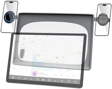 Amazon.com: Tesla Display Phone Mount and Screen Protector TPU Frame ...