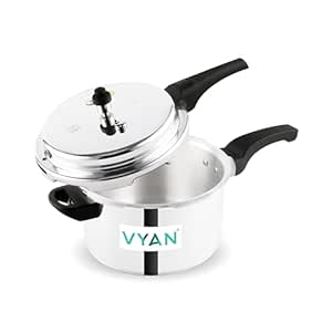 Buy VYAN Aluminium Outer Lid Pressure Cooker (3 LITRES) Online at Low ...