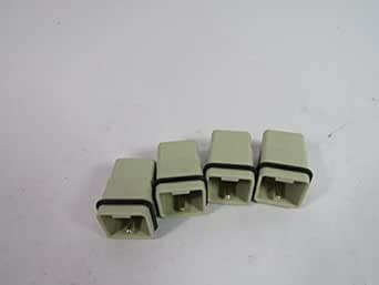 Harting 09120053001 (HAN Q-5/0-M-C) 4-PK Heavy Duty Connector Insert ...