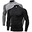 Queerier Men's Compression Shirts Long Sleeve Athletic Workout Tops Gym ...