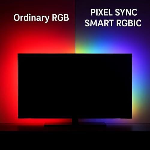 Pixel Sync RGBIC LED Strip 10M | 60 LEDs /M | RF Remote Control | 68 ...