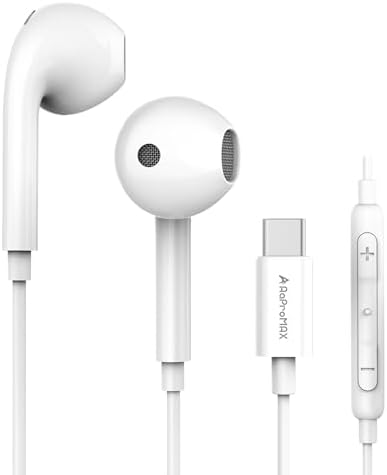 Amazon.com: iPhone 16 Earphones USB C Wired- 𝐀𝐩𝐩𝐥𝐞 MFi Certified USB ...