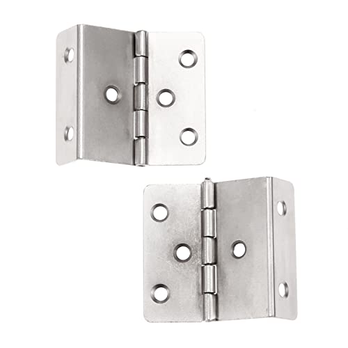 Yetaha 2PCS Vintage Hinges, Three Fold Retro Hinge with 12 Screws ...