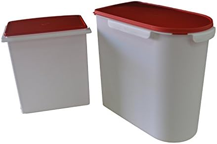 Buy Tupperware TRK085 Plastic Rice Keeper - 5 kg, Red. Online at Low ...