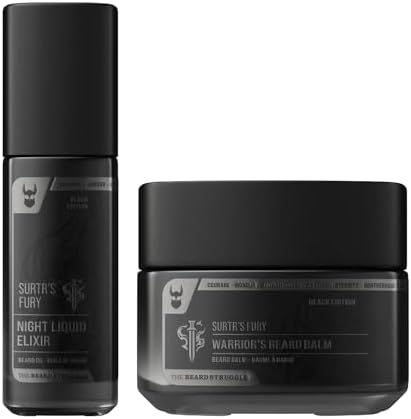 Amazon.com : The Beard Struggle Warrior’s Beard Balm & Night Liquid ...